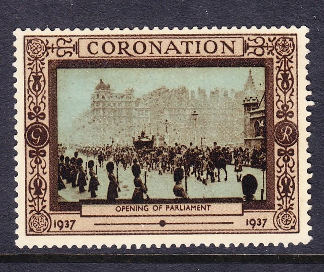 GREAT BRITAIN 1937 Coronation Opening of Parliament (Cinderella) MNG $1 ...