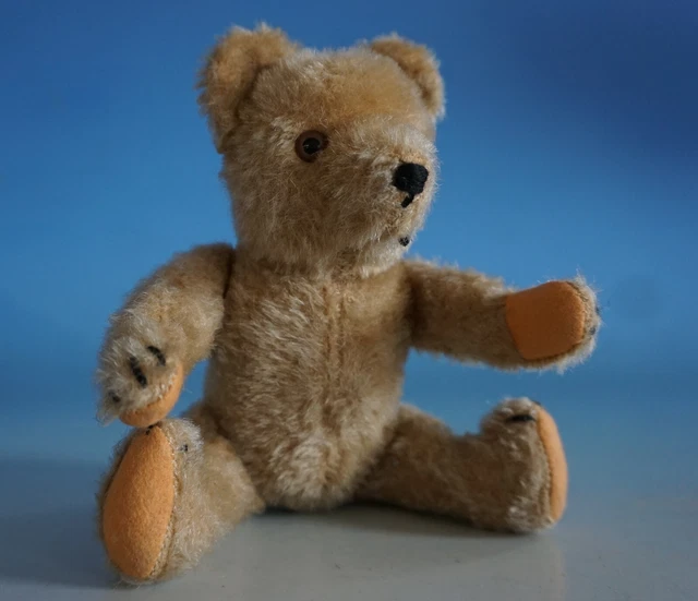 KLEINER ALTER TEDDY Bär Teddybär mit Stimme 5 Gelenke wohl Steiff (F023 ...