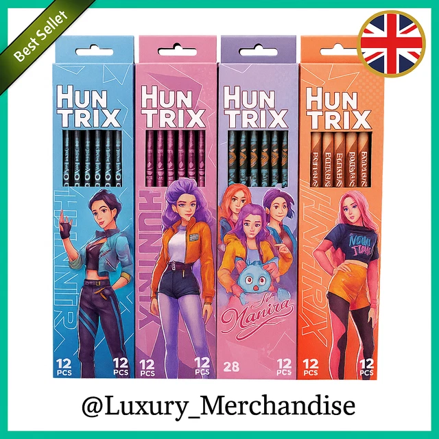 12PCS KPOP DEMON Hunters Huntrix 2B Wood Graphite Pencils Set for ...