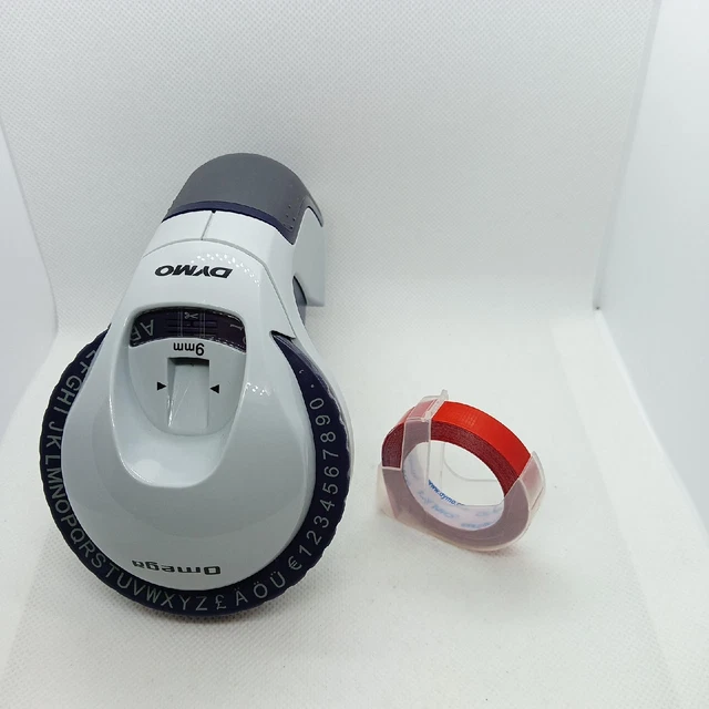 DYMO PRÄGEGERÄT 3 Prägebändern Omega Beschriftungsgerät Starterset ...