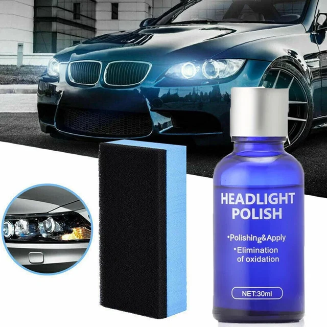 PRO CAR HEADLIGHT Lens Restoration Repair Kit Polish Cleaner Cleaning ...