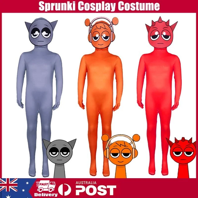 SPRUNKI COSPLAY COSTUME Simon Oren Wenda Sprunki Jumpsuit Dress up $49. ...