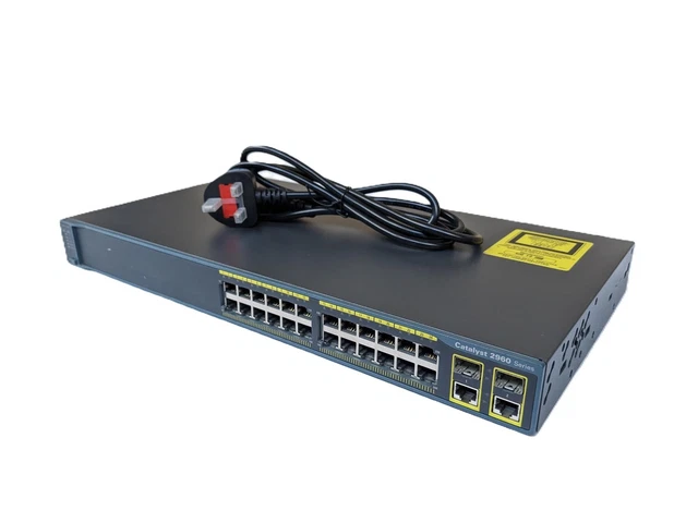 CISCO CATALYST WS-C2960-24TC-L 24-Port Network Switch Managed L2 £32.99 ...
