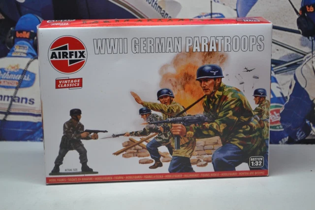 AIRFIX MODELS - Ww2 German Paratroopers - 1/32 Scale Model Kit ...