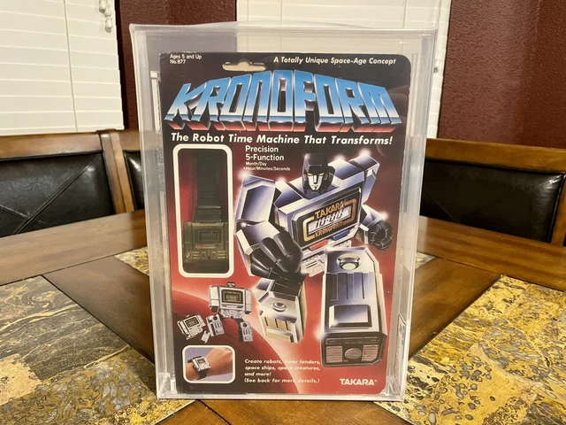 OROLOGIO LCD TRANSFORMERS Takara 1984 G1 Kronoform Oro Afa 80 Nuovo ...