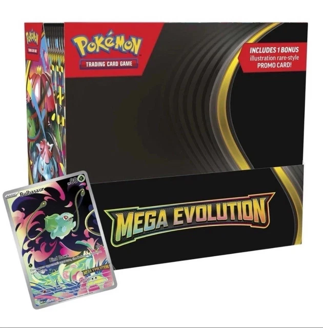 POKÉMON TCG: MEGA Evolution Enhanced Booster Display Box (36 Packs ...
