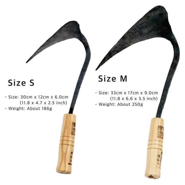 YOUNGJU DAEJANGGAN KOREAN Hand Plow Homi >100% hand-made garden tool 호미 ...