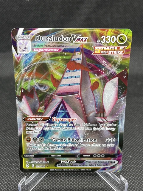 DURALUDON VMAX 123/203 Ultra Rare Evolving Skies Pokemon TCG Card ...