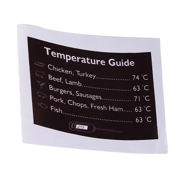 NEW AIR FRYER Guide Conversion Chart Sticker Air Fryer Cooking Time ...