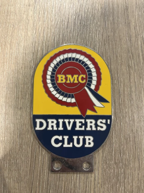 BMC DRIVERS CLUB CAR GRILL BADGE EMBLEM LOGOS METAL CAR GRILL not AA ...