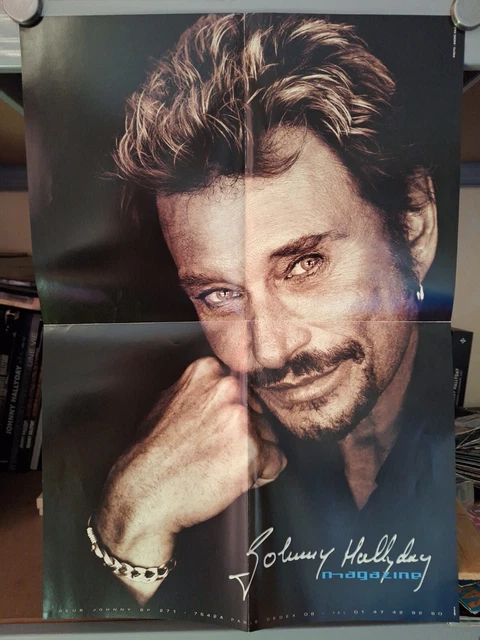 JOHNNY HALLYDAY - POSTER JOHNNY HALLYDAY MAGAZINE - Très bon état EUR 3 ...