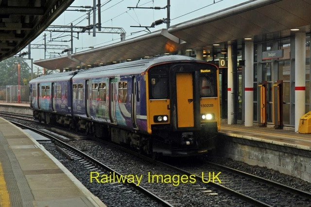 RAILWAY PHOTO CLASS 150 DMU Northern Rail 150228 platform 0 Stockport ...