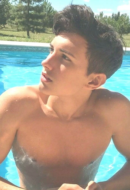 Shirtless Male Smooth Pool Jock Swimmer Summer Hunk Beefcake Photo 4x6