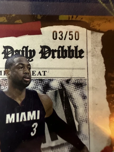 2025-26 TOPPS NBA Dwyane Wade Daily Dribble GOLD 3/50 Jersey Match DD ...