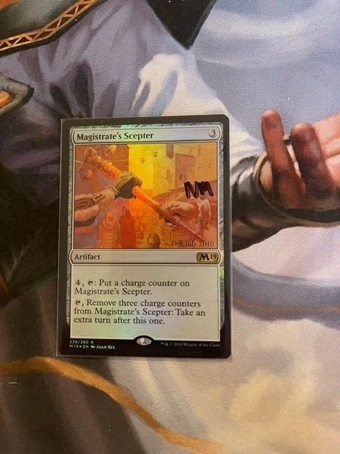 MAGISTRATE'S SCEPTER FOIL Core Set 2019 / M19 NM Artifact Rare ...