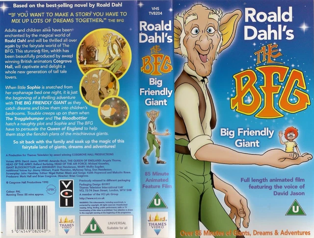 THE BFG (BIG Friendly Giant) [VHS] £6.50 - PicClick UK