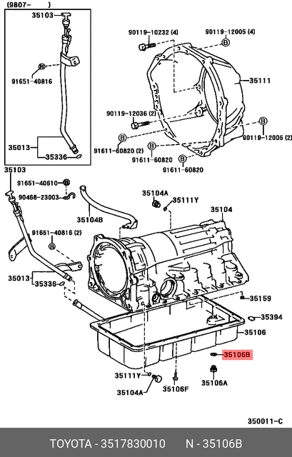 ORIGINAL OE ABLAUFSTECKER Dichtung, 3517830010 für Toyota 35178-30010 ...
