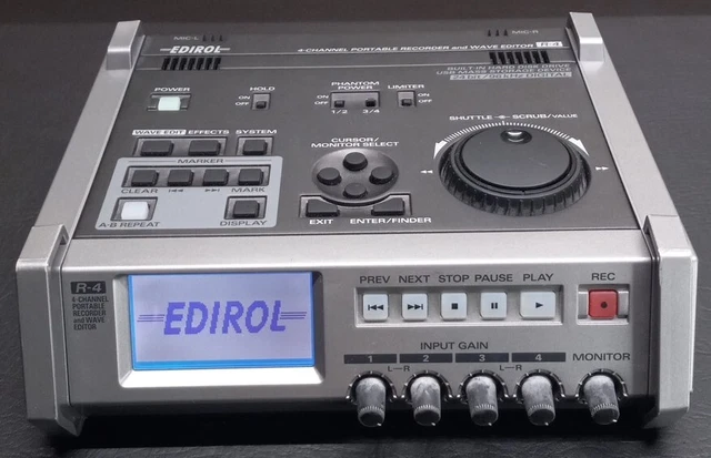ENREGISTREUR AUDIO PORTABLE 4 canaux Roland/Edirol R-4 avec éditeur d ...