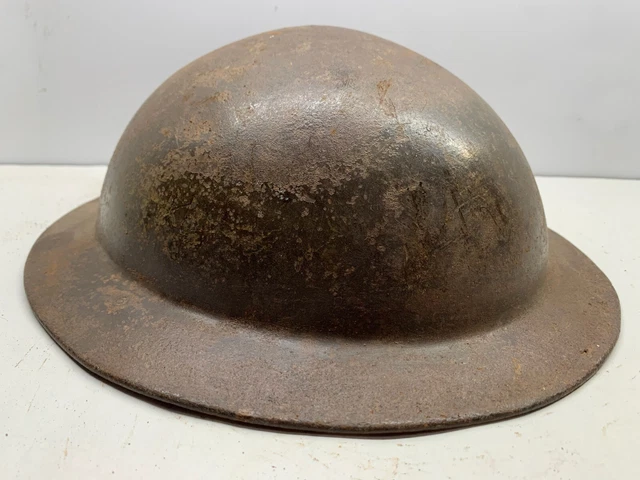 ORIGINAL BRITISH ARMY Mk1* Brodie Helmet - WW1 / WW2 Combat Sevice ...