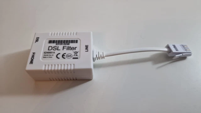 DSL BROADBAND FILTER MicroFilter modem phone splitter DSL682 £0.99 ...