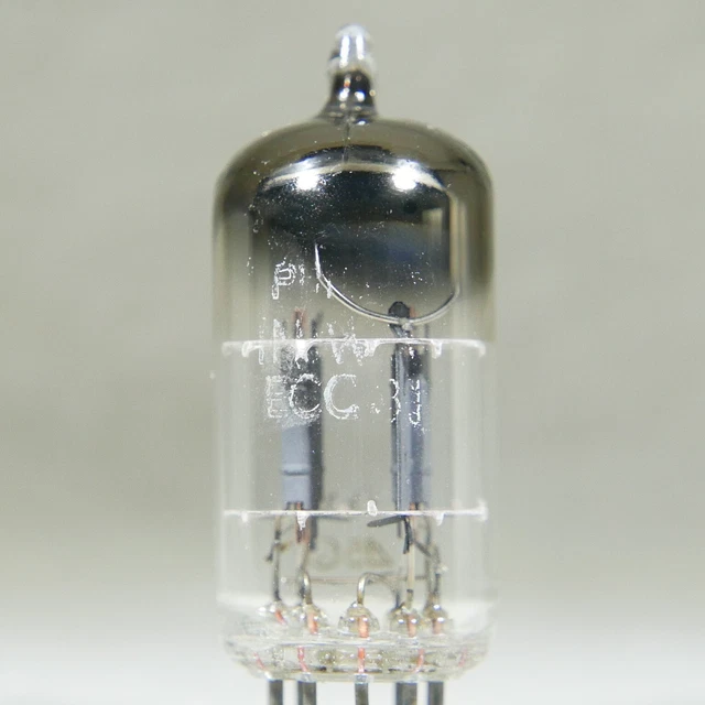 RARE PHILIPS 12AT7/ECC81 Angled Foil D-Getter Copper Post Strong ...