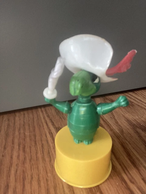 RARE HANNA BARBERA Touche Turtle Push Button Puppet By Kohner Without ...