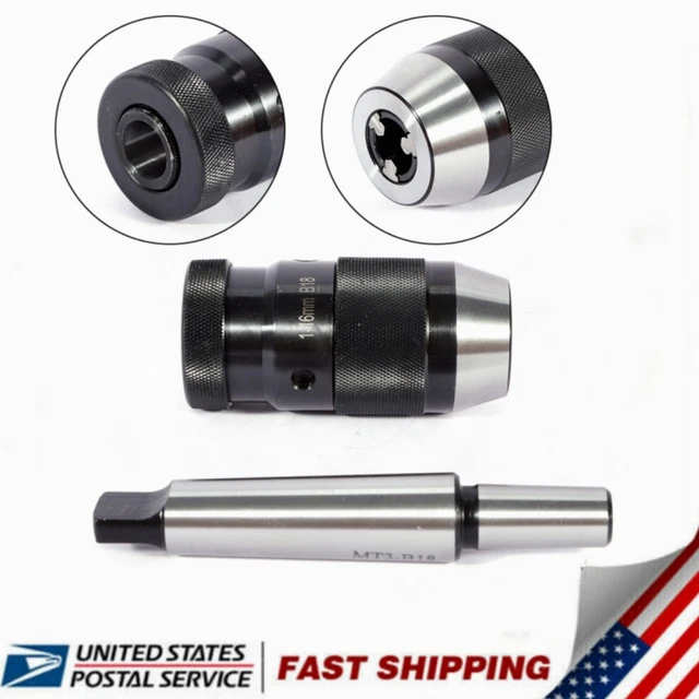 LATHE DRILL CHUCK 1/32"- 5/8" Drill Press Chuck Keyless+MT3-B18 Arbor for Mill $35.89 - PicClick CA