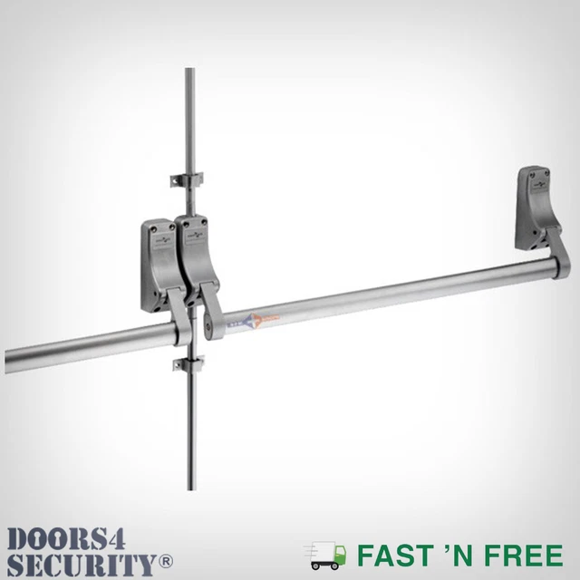 EXIDOR DOUBLE PANIC Bars 3 Point Fire Exit Emergency Exit Full Kit £95. ...