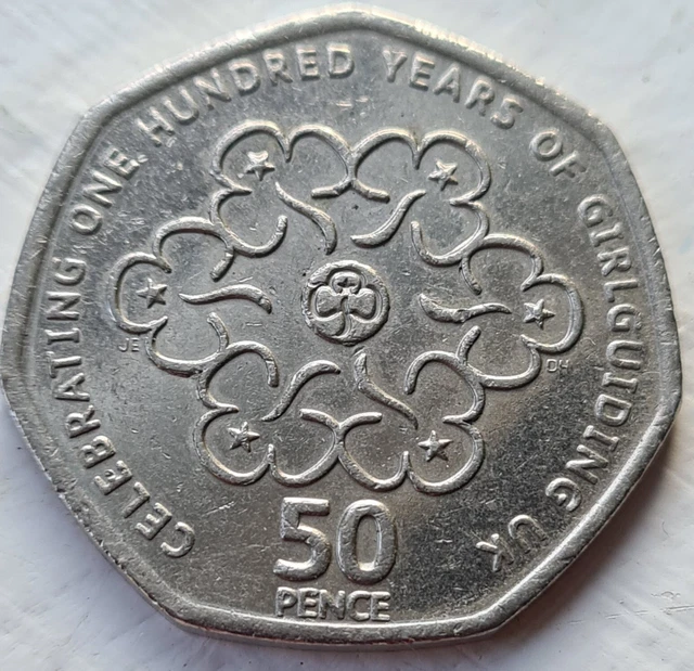 100 YEARS OF Girl Guides Centenary 50P Coin - Very Collectable Fifty Pence Piece £0.99 - PicClick UK