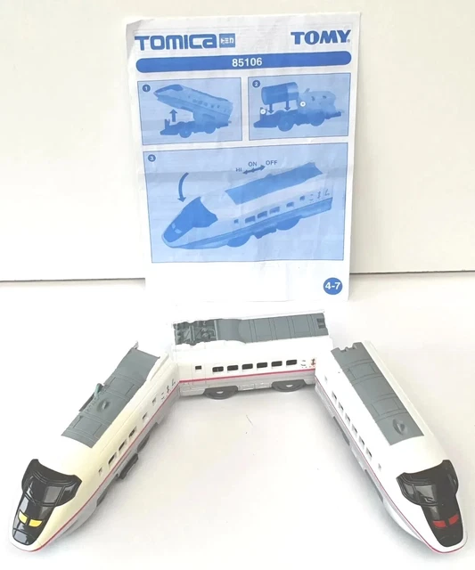 VINTAGE TOMY BULLET Train. Trackmaster Tomica 1991. 2 Speed. 3 Pieces ...