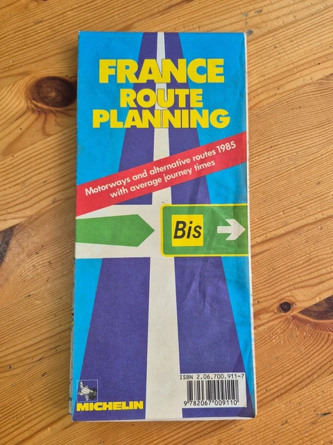 VINTAGE FRANCE ROUTE Planning 911 Folding Map By Michelin 1985 £7.96 ...