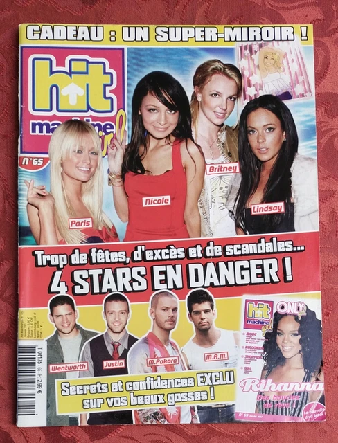 MAGAZINE HIT MACHINE Girl 65 2007 M.pokora Britney Spears Chimene Badi ...