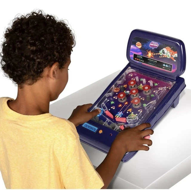 ARCADE ALLEY GAMES Table Top Pinball Fun Family Indoor Playroom Game ...