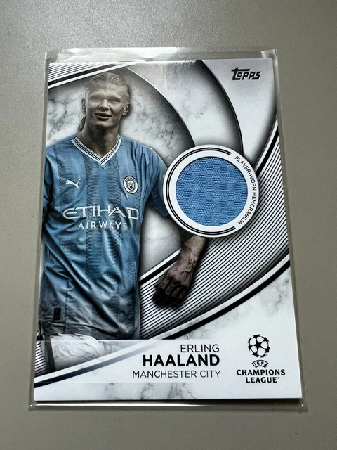 TOPPS UCC 23/24 Haaland Superstar Relic Card Player Worn EUR 30,50 ...