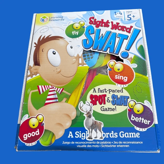 LEARNING RESOURCES SIGHT Word Swat Game, Visual, Tactile and Auditory ...