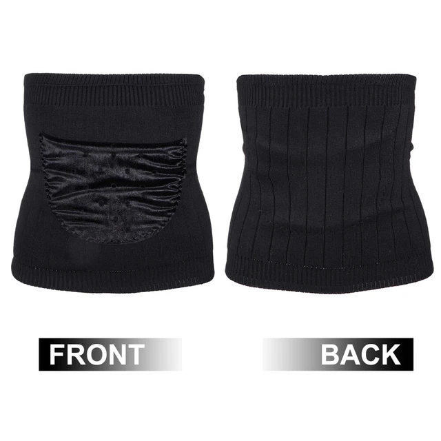 BACK BRACE WARM Lower Support Thermal Waistband Wool Belt Office Kidney ...