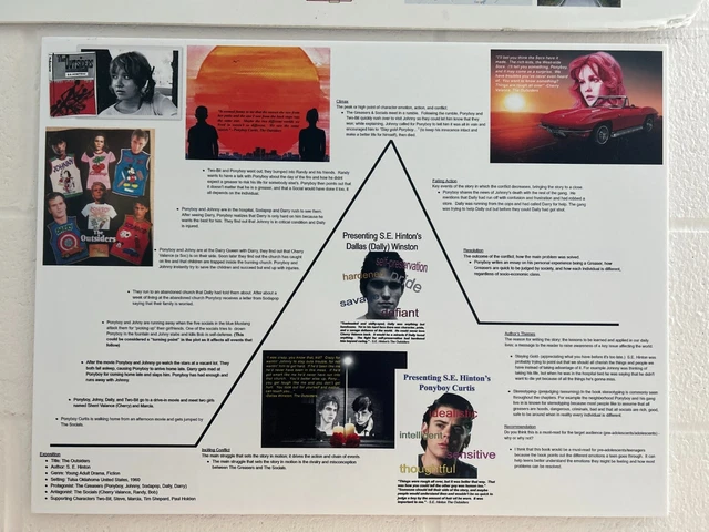 THE OUTSIDERS PLOT Diagram Classroom Anchor Chart $77.97 - PicClick CA