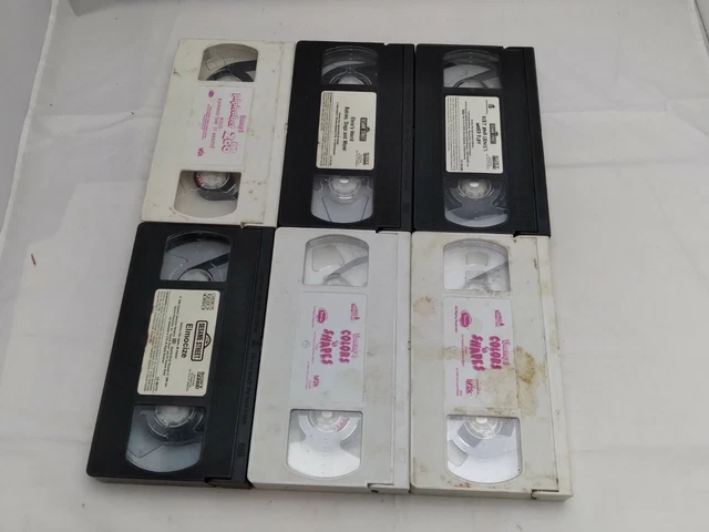 6 VHS TAPES Barney Elmo Bert & Ernie Elmocize Colors & Shapes EUR 6,37 ...