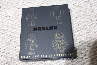 ROBLOX ICONS GOLD Collectors Set 15th Anniversary Toy 4 Figures w/Code ...