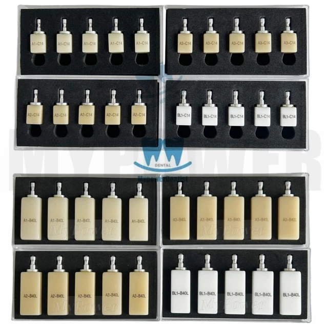 DENTAL PMMA BLOCK CAM CAD CEREC C14/B40 Block Non Firing Milling Sirona ...