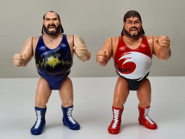 HASBRO WWF NATURAL DISASTERS EARTHQUAKE TYPHOON wrestling figures ...