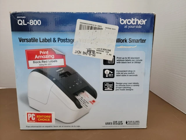 BROTHER QL-800 HIGH Speed Professional Thermal Label Printer & Cord ...