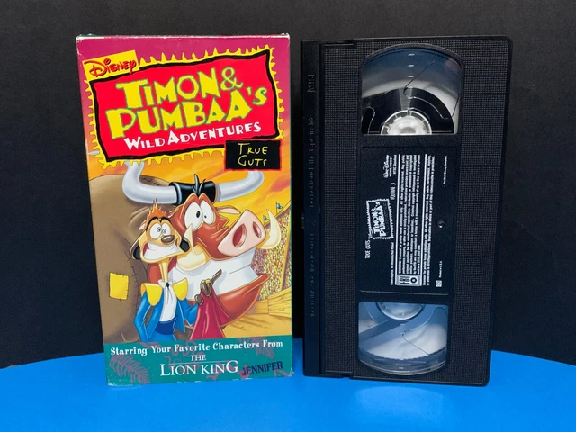 VHS TIMON AND Pumbaas Wild Adventures - True Guts Vol 3 (Disney, 1996 ...