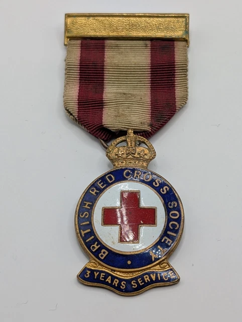BRITISH RED CROSS Society 3 Years Service Medal No. 8102 £6.99 ...