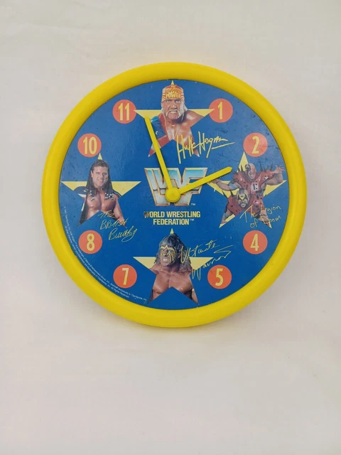 WWF TITANSPORTS 1991 Clock Hulk Hogan, LOD, Ultimate Warrior, British ...