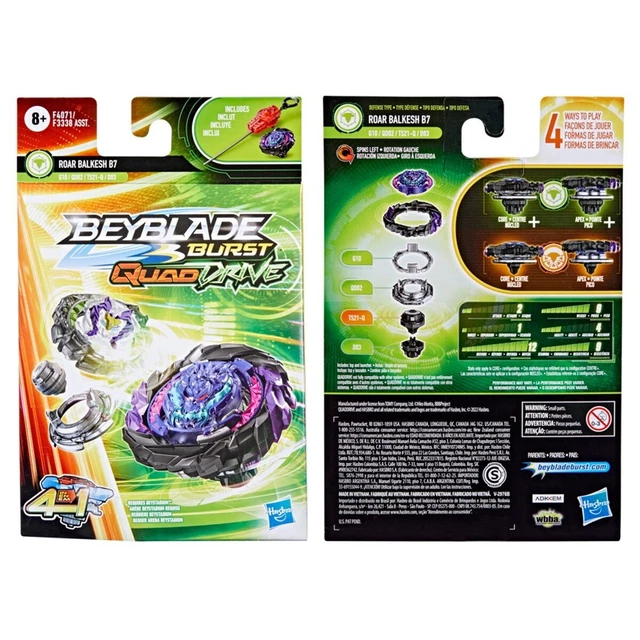BEYBLADE BURST QUAD Drive - F4071 - Toupie, Lanceur Spinning top Roar Balkesh B7 EUR 44,99 ...