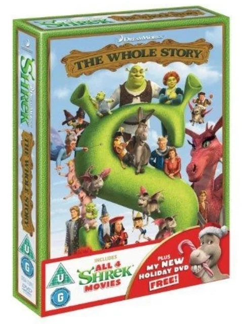 SHREK 1-4 - Complete Collection (Box Set) (DVD, 2010) all four Shrek ...