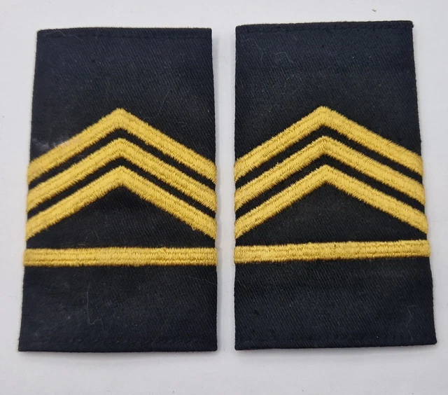 VINTAGE US ARMY Staff Sergeant Slip On Rank Slide Pair £5.99 - PicClick UK