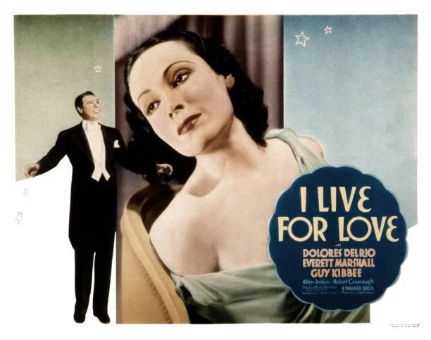LIVE FOR LOVE Lobby Card Everett Marshall Dolores Del Rio 1 Movie Old ...