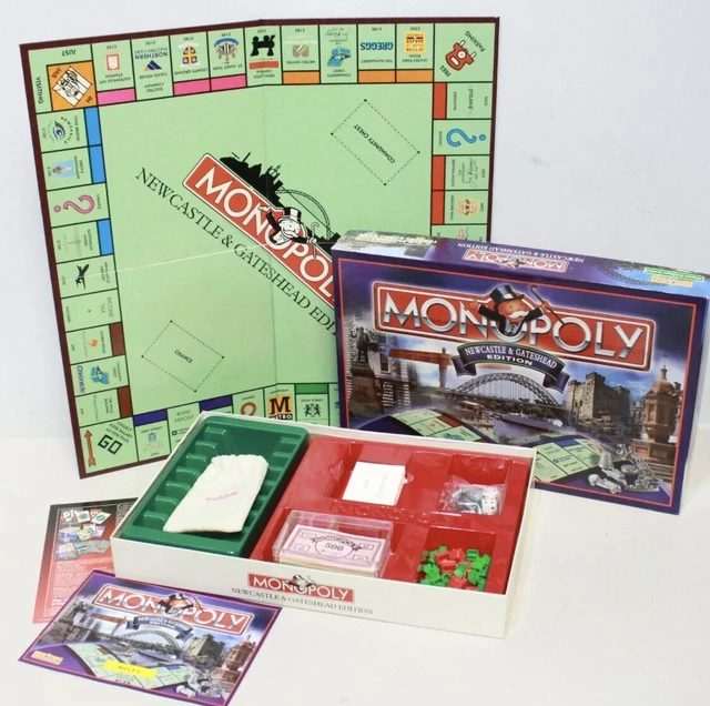 RARE NEWCASTLE & Gateshead Limited Edition MONOPOLY Board Game 1998 ...